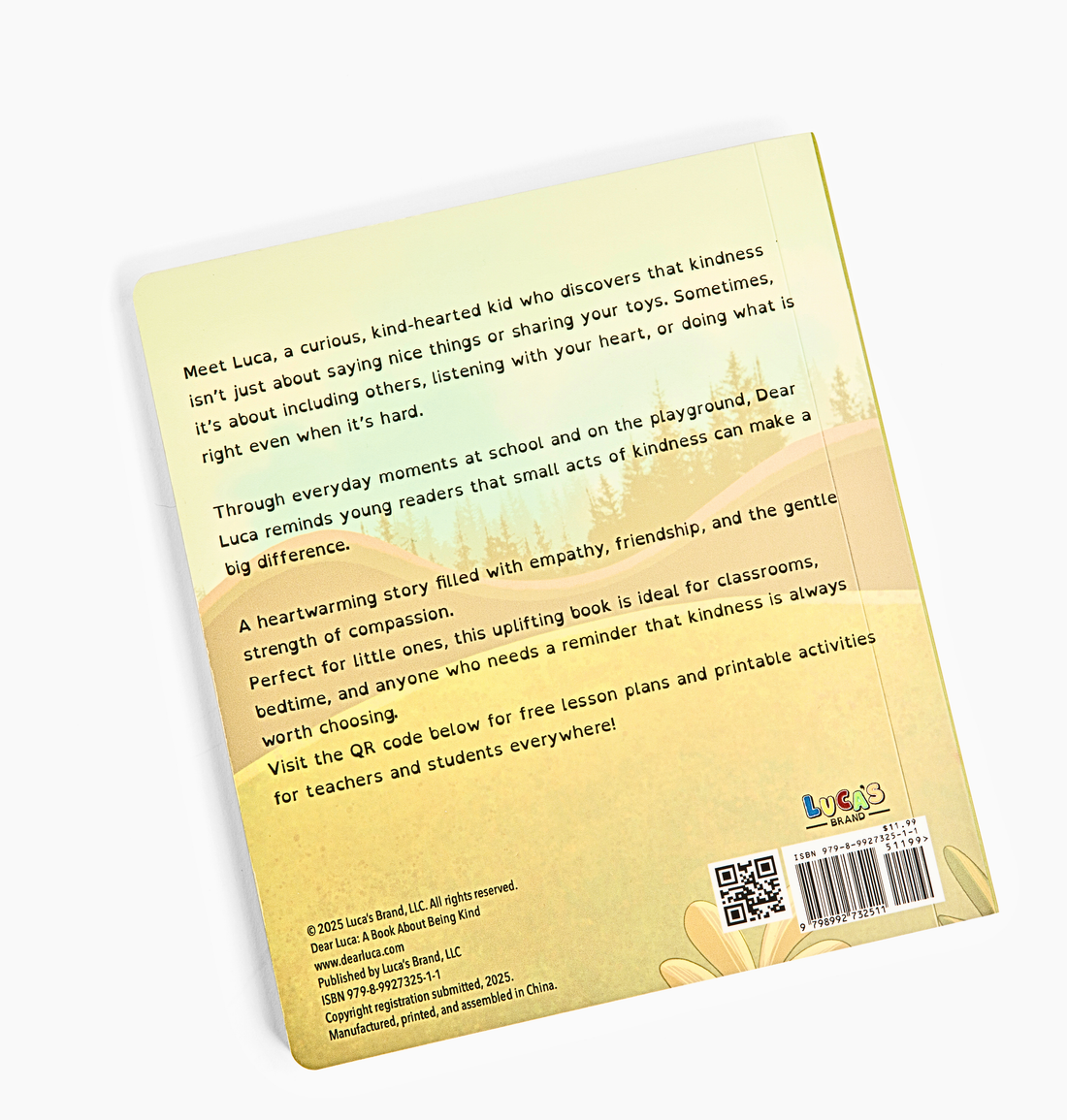 Dear Luca: A Book About Being Brave